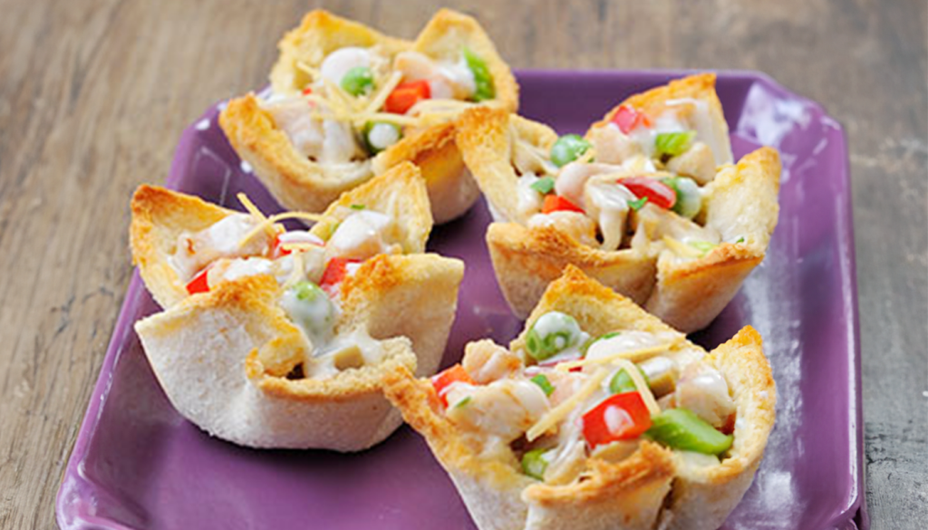 Chicken Ala King in Toast Cups - Kitchen Angel
