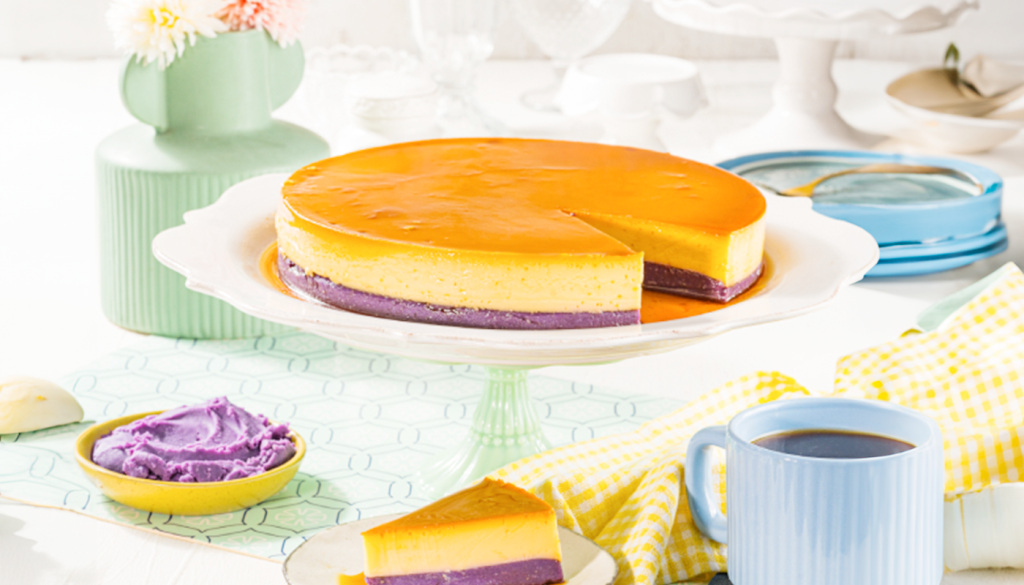 Ube Leche Flan - Kitchen Angel